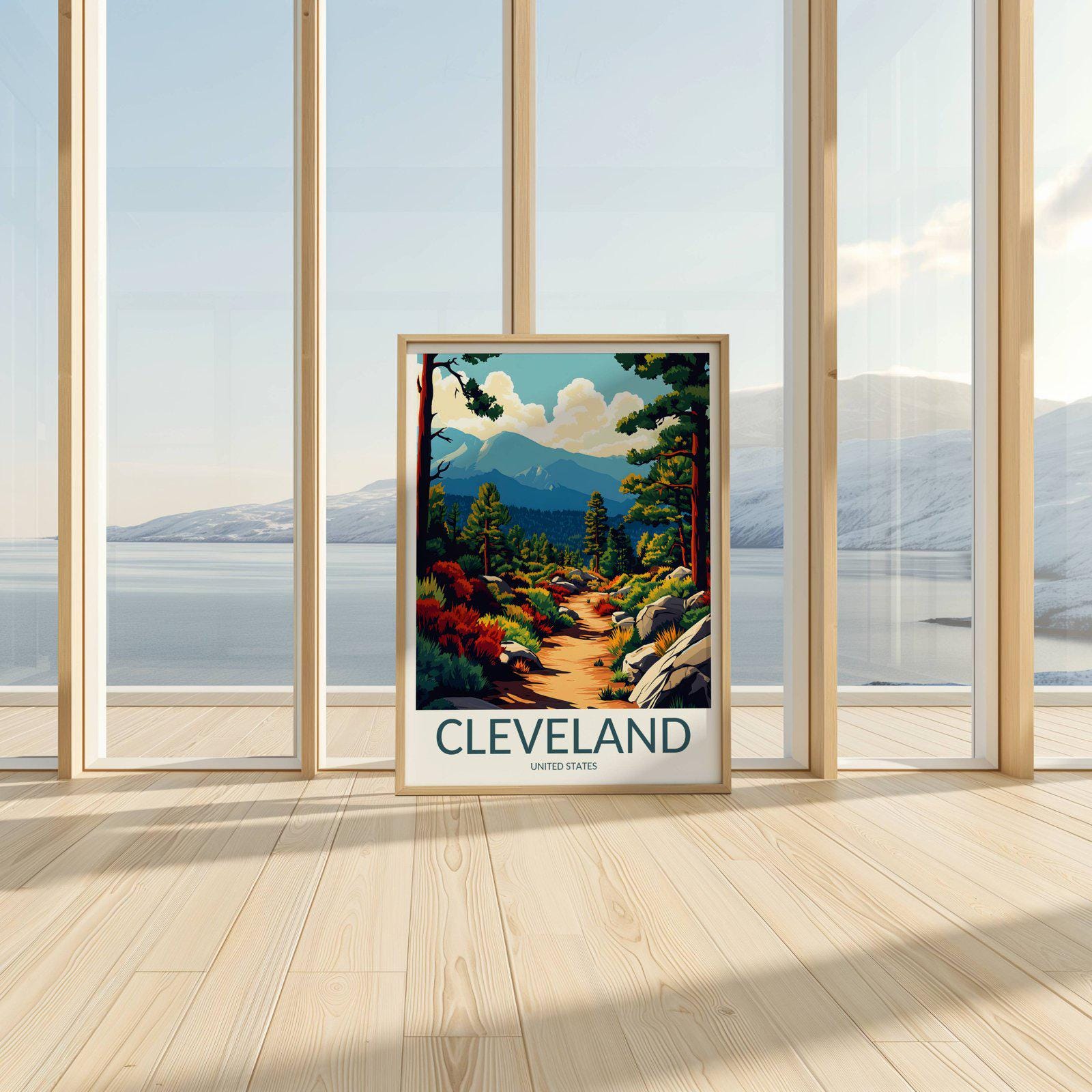 Cleveland National Forest Travel Poster Wall Art Print, United States ...