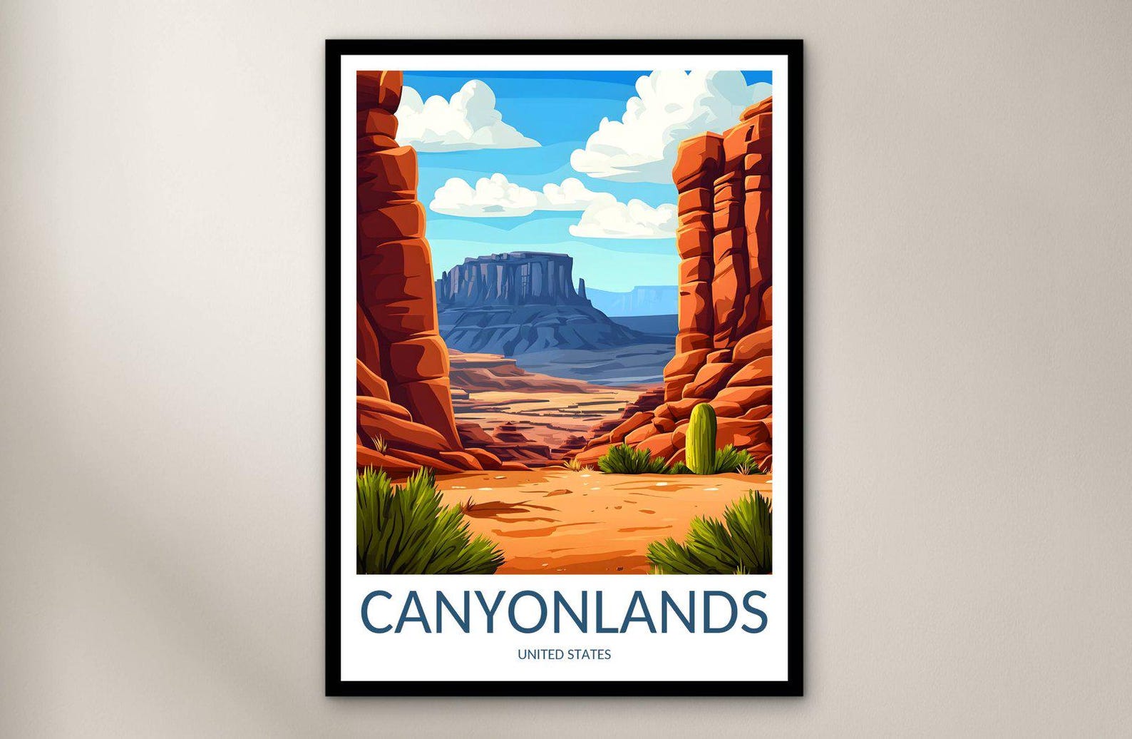 Canyonlands National Park Travel Poster Wall Art Print, United States ...