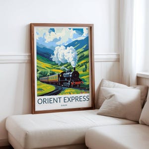 Orient Express Travel Poster Wall Art Print, Europe Poster Home Decor ...