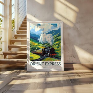 Orient Express Travel Poster Wall Art Print, Europe Poster Home Decor ...