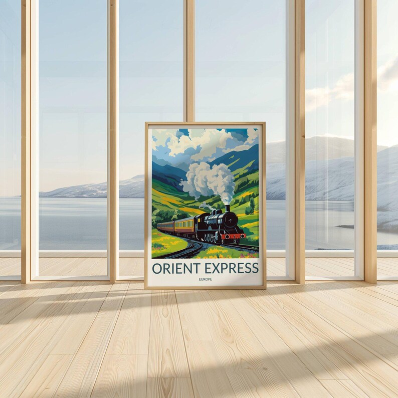 Orient Express Travel Poster Wall Art Print, Europe Poster Home Decor ...