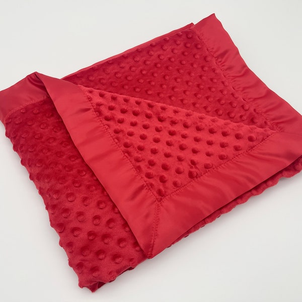 Red Baby Blanket - Etsy