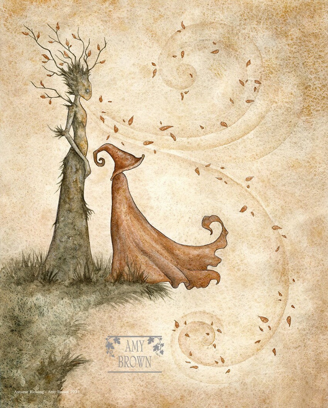 SIGNED 8x10 PRINT Autumn Blessings by Amy Brown - Etsy