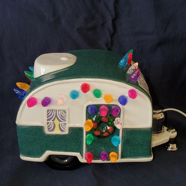 Ceramic Light up Camper - Etsy
