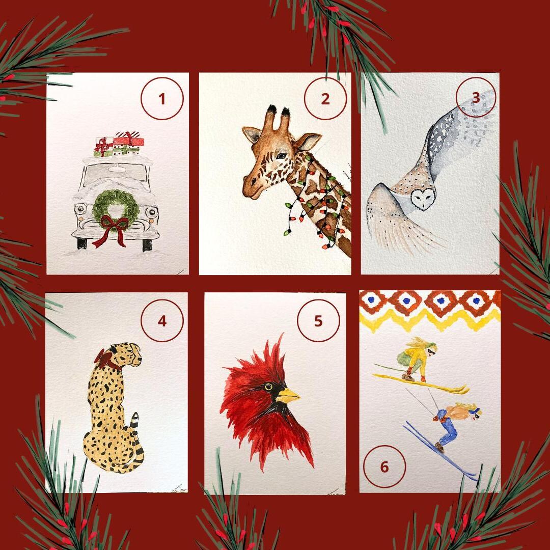 Handmade Christmas Postcards - Etsy