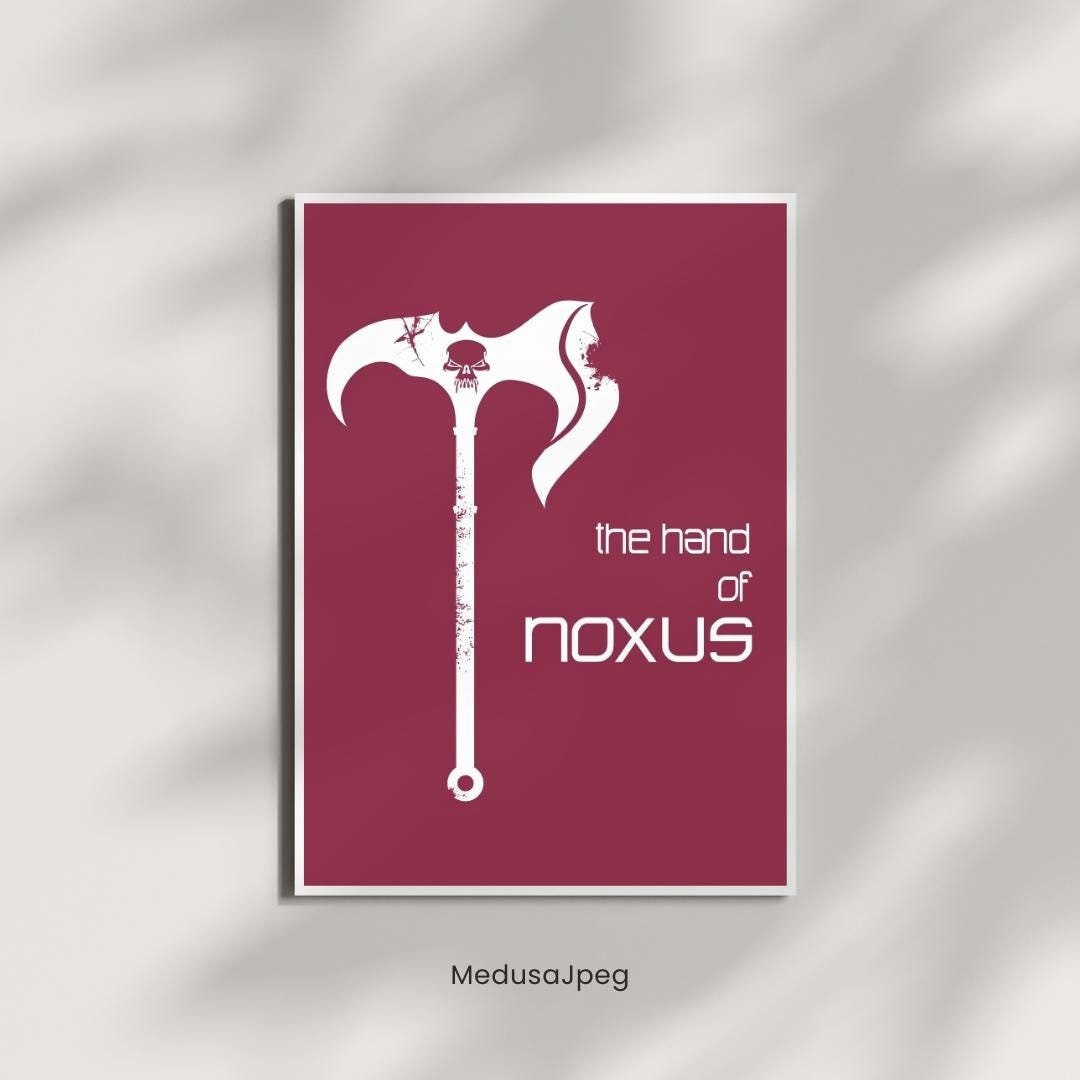 Darius the Hand of Noxus Digital Poster, Arcane Digital Poster, Jayce ...