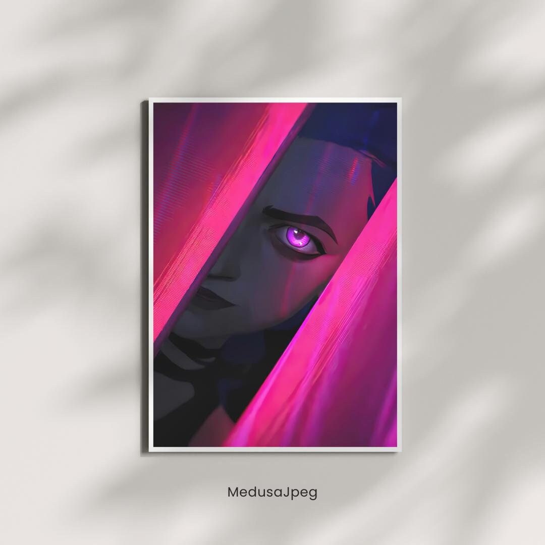 Jinx Digital Poster, Arcane Digital Poster, Jinx Wall Art Digital Art ...