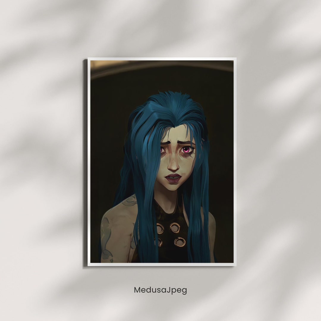 Jinx Digital Poster, Arcane Digital Poster, Jinx Wall Art Digital Art ...