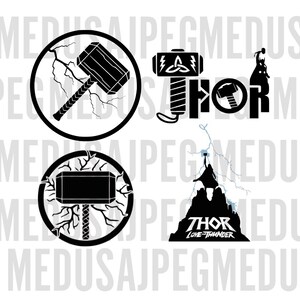 Thor SVG Bundle, Avengers, High Cut File for Cricut, Digital Download ...