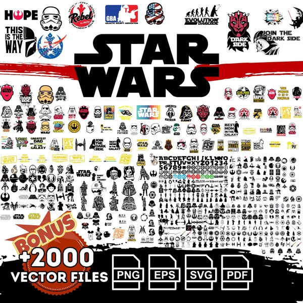 Star wars svg - Etsy