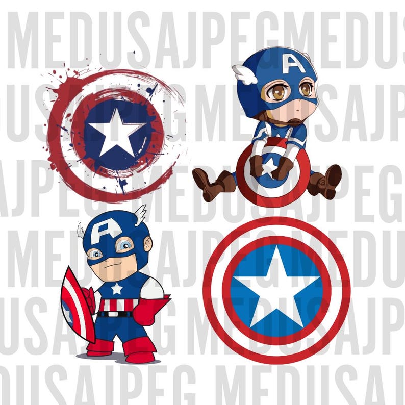 Captain America SVG Bundle, Steve Rogers Svg, Svg Png Dxf Eps Pdf ...