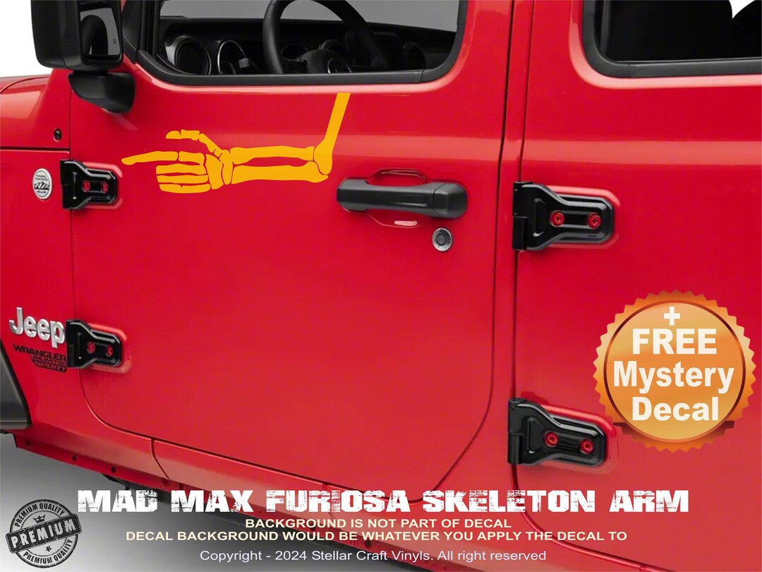 Mad Max Furiosa Skeleton Arm Car Decal – Includes Bonus Decal - Etsy