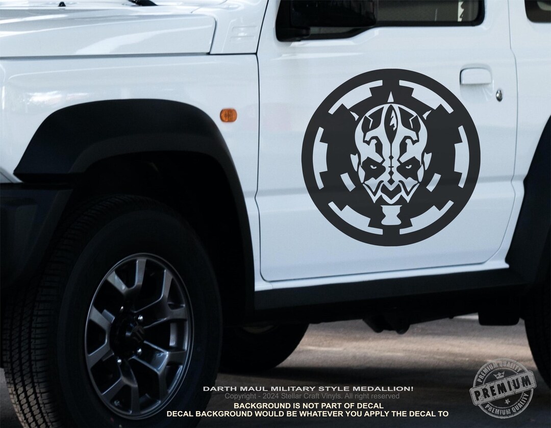 Darth Maul Military Star Style Logo Graphic Decal - Show Your ...