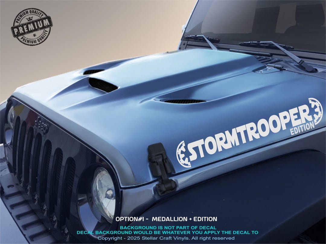 Stormtrooper Solid Edition or No Edition Option Vinyl Decal Car Truck ...