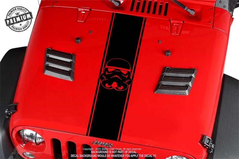 Stormtrooper Helmet Racing Stripes Decal – Car Truck SUV Graphics - Etsy