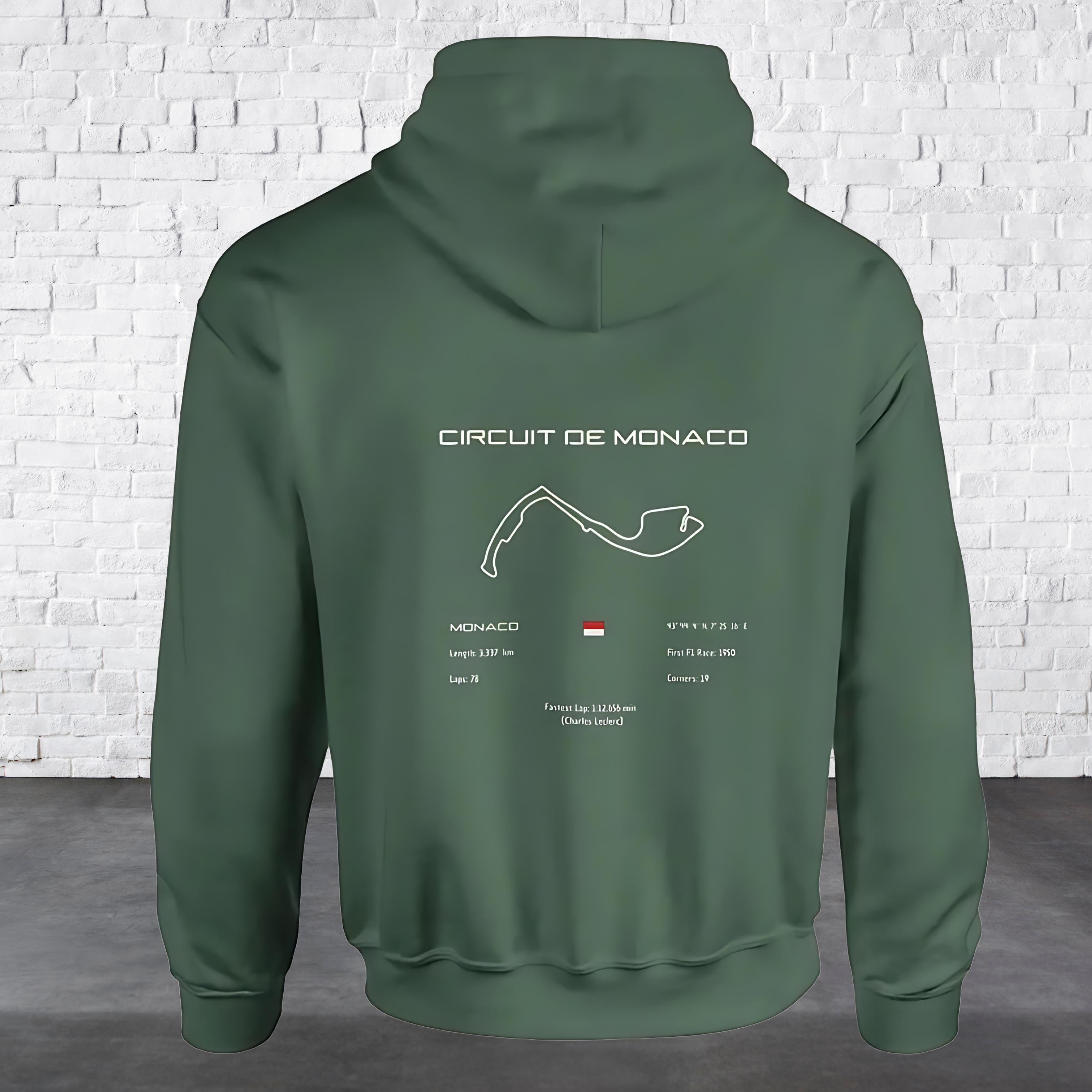 Monaco Circuit Hoodie | Monaco Track Map | Warm & Durable | Classic ...
