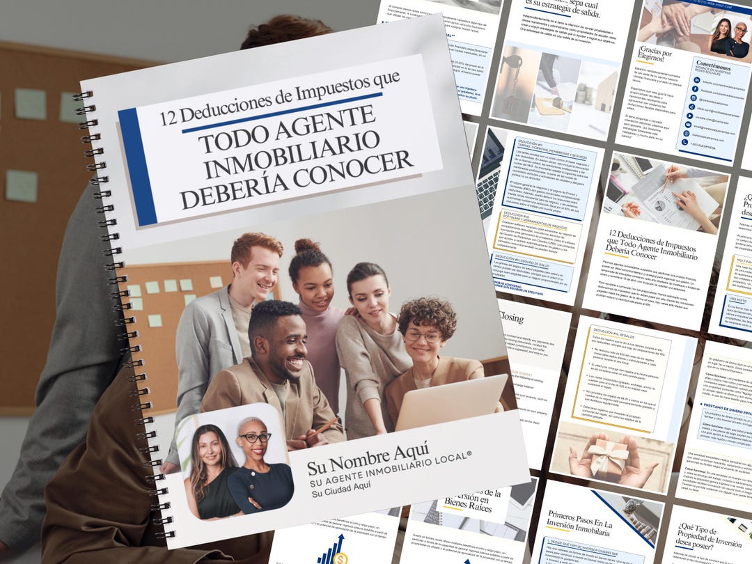 Spanish 12 Tax Deductions for Real Estate Agents, Bilingual Spanish ...