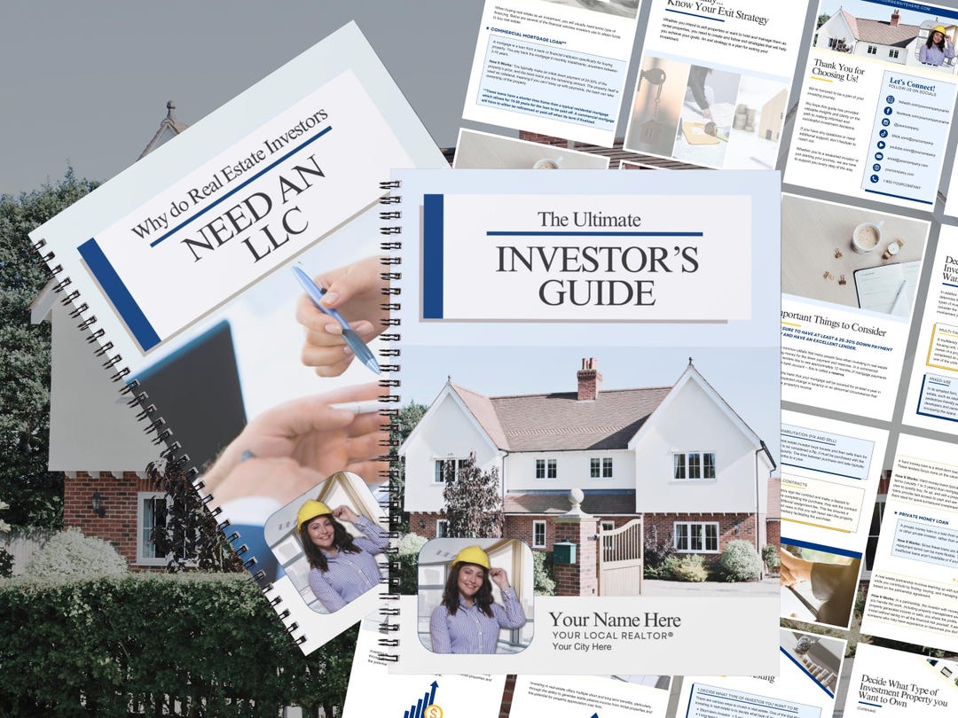 Real Estate Investor's Guide & LLC Guide Canva Template - Etsy