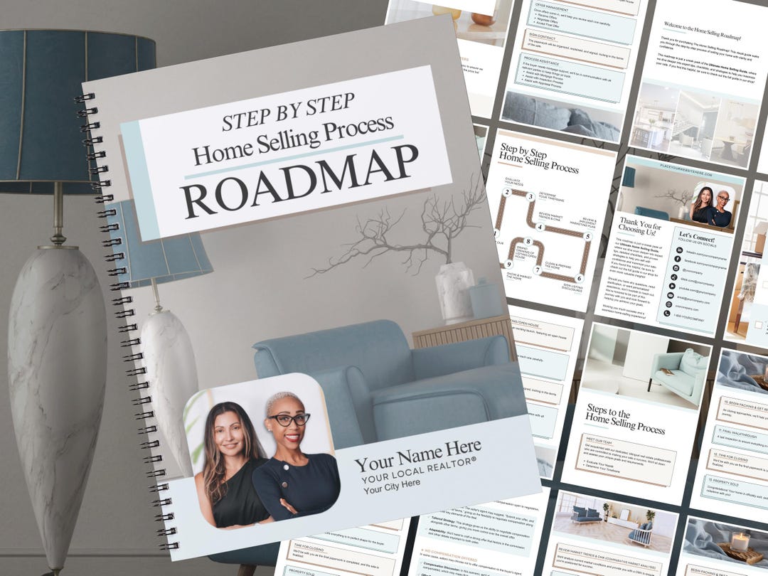 Home Selling Process Roadmap: Customizable Real Estate Agent Canva ...