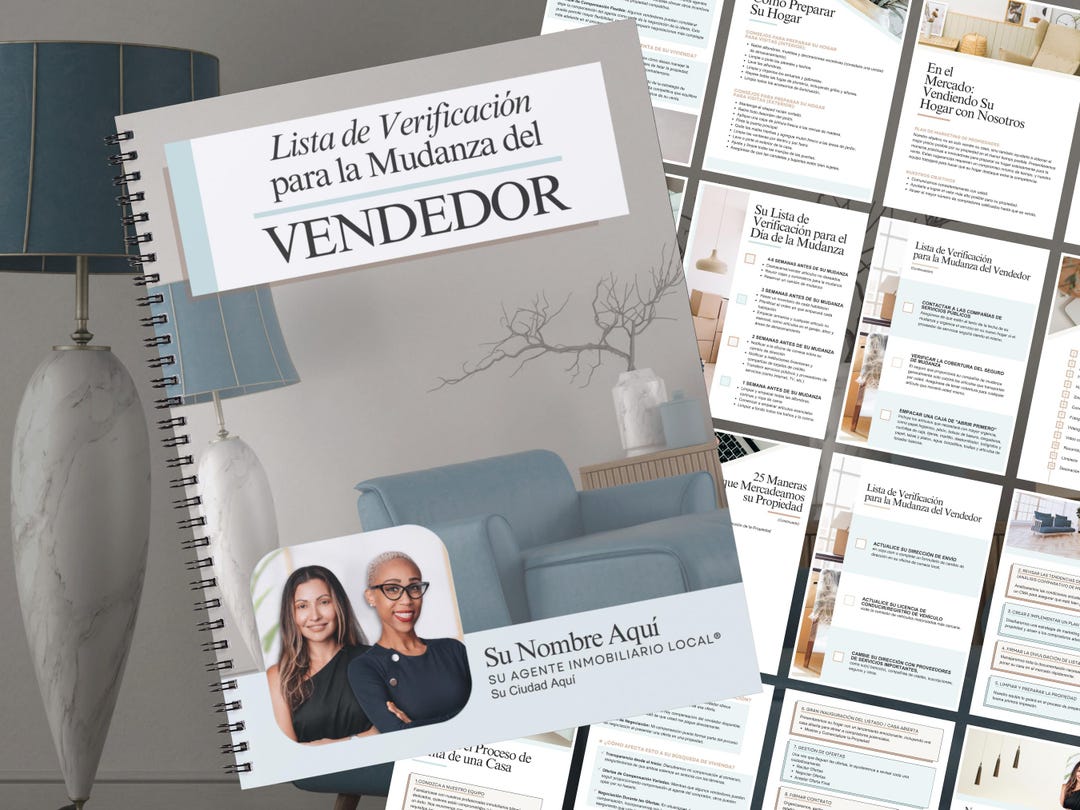 Spanish Seller's Moving Checklist: Bilingual Real Estate Canva Template ...