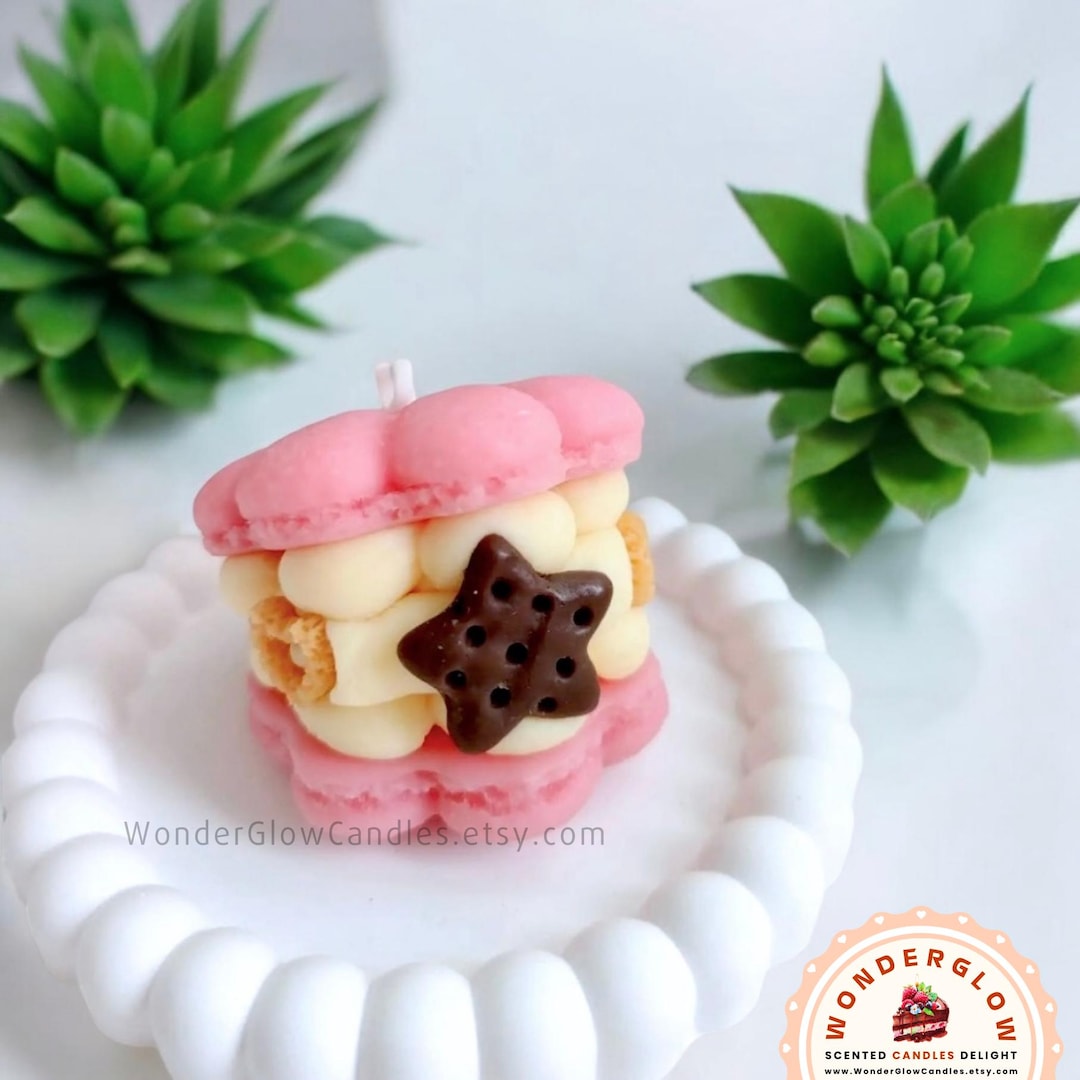 Macaron Candles Handmade Scented Soy and Beewax Candles Star Macaron ...