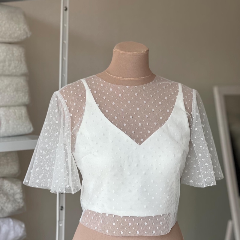 Sheer Overlay Top - Etsy