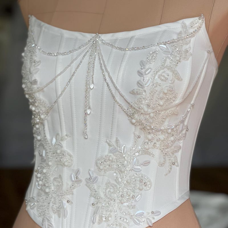 Boho Corset Wedding Dress - Etsy