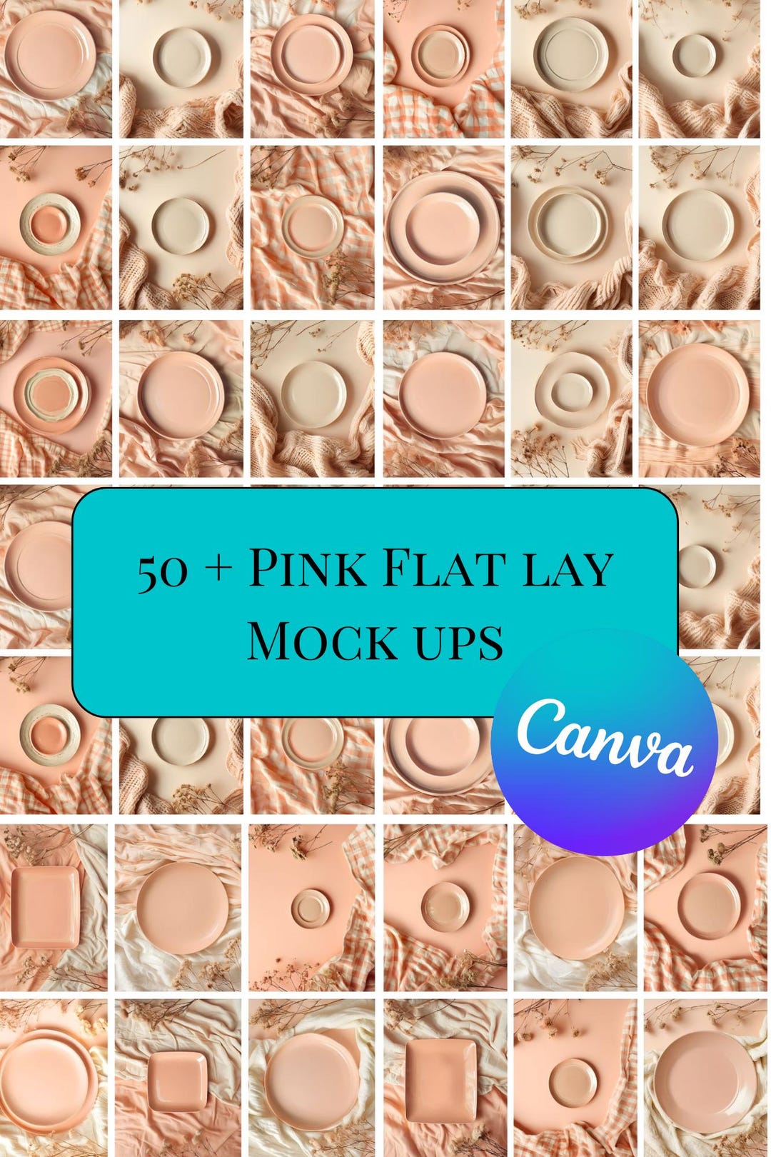 50x Boho Table Flat Lay Mockup Bundle Add Your Own Products, Digital ...