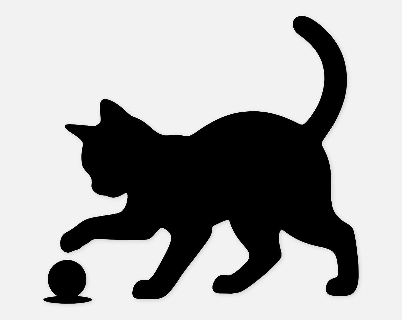 Playful Cat Shadow Svg Png: Cut Ready Digital Design for Cricut ...