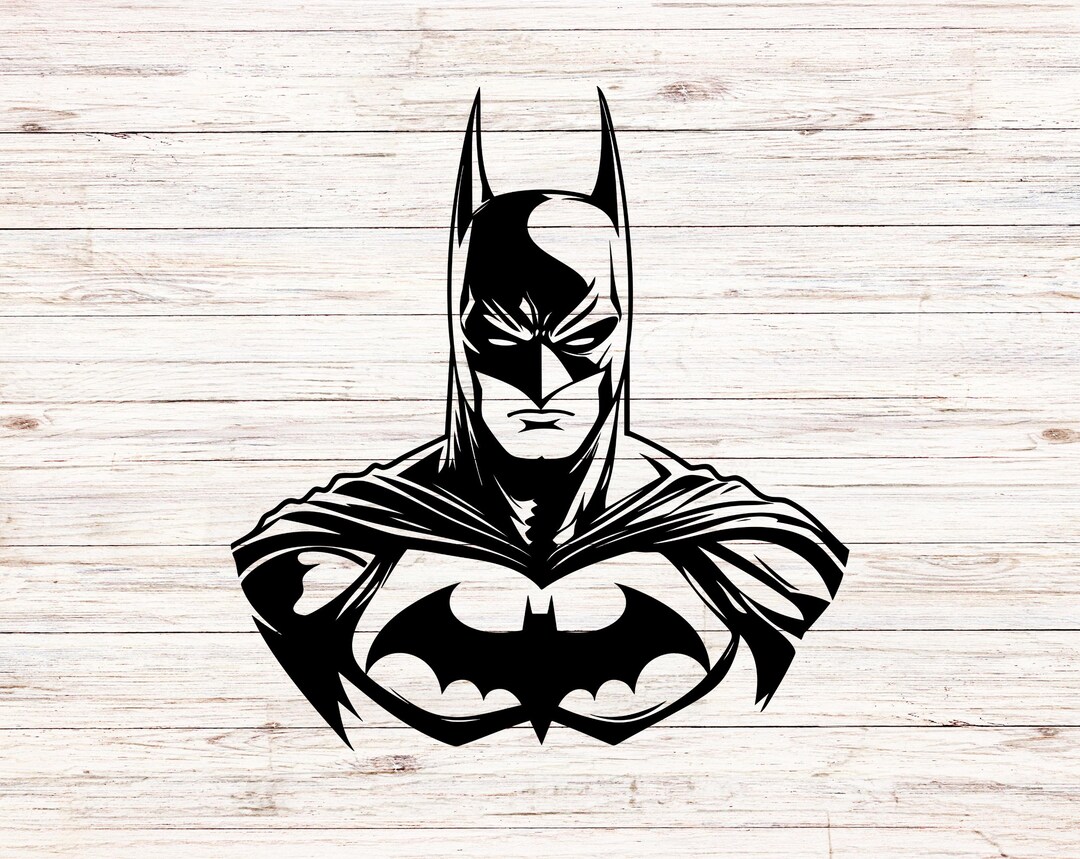 Bat Hero Standing Pose SVG and PNG Bold Superhero Vector Art Cricut ...