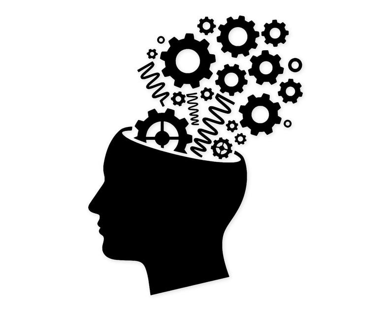 Overloaded Brain Svg Png: Clean Silhouette Design for Crafting - Etsy