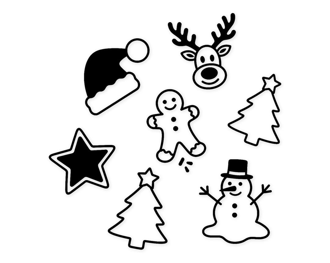 Christmas Cookie Cutouts Svg Png: Cut Ready Digital Design for Cricut ...