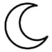 Moon Icon Svg Png: Bold Outline for Cricut Projects - Etsy
