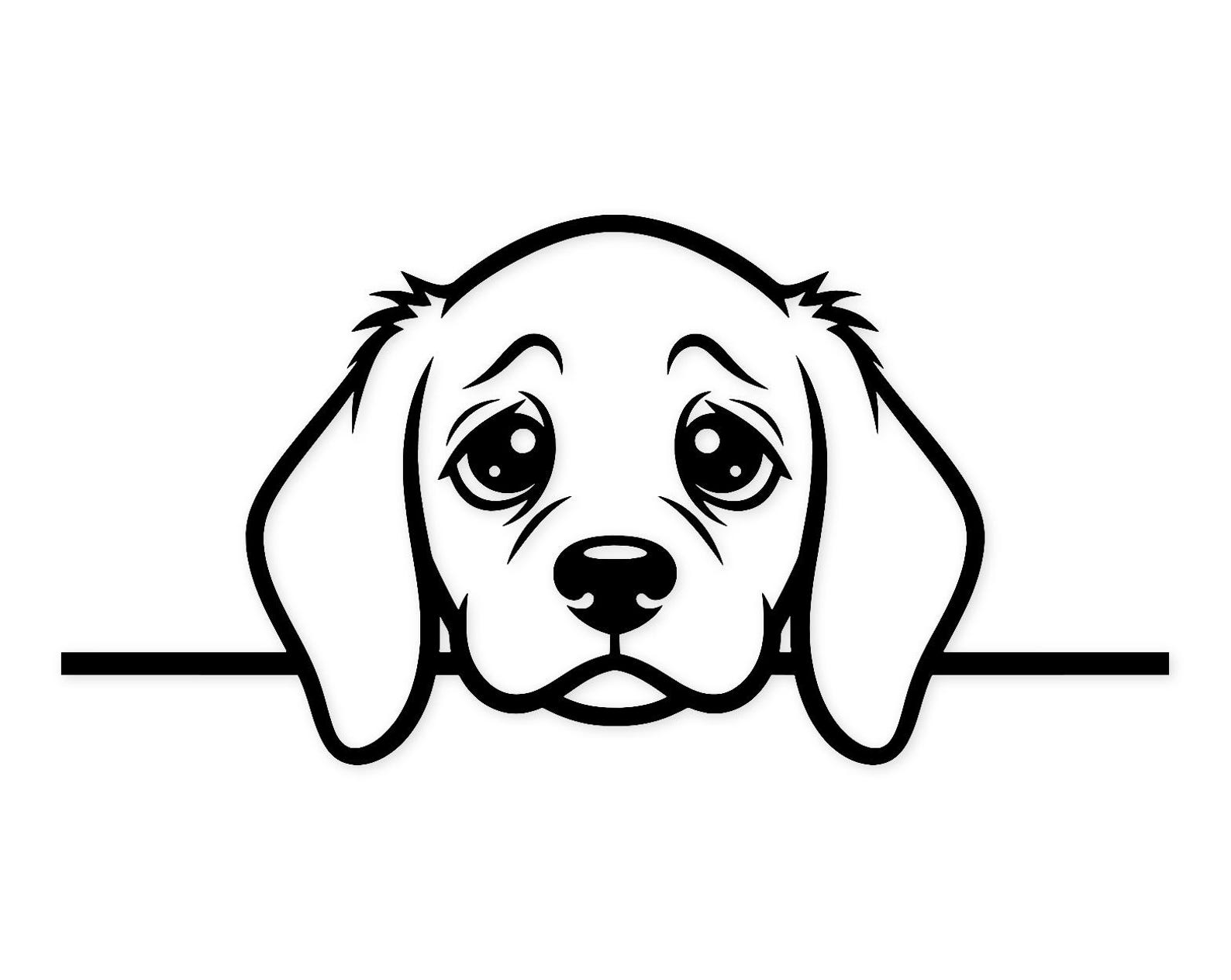 Puppy Dog Eyes Peek Svg Png: Cut Ready Digital Design for Cricut ...