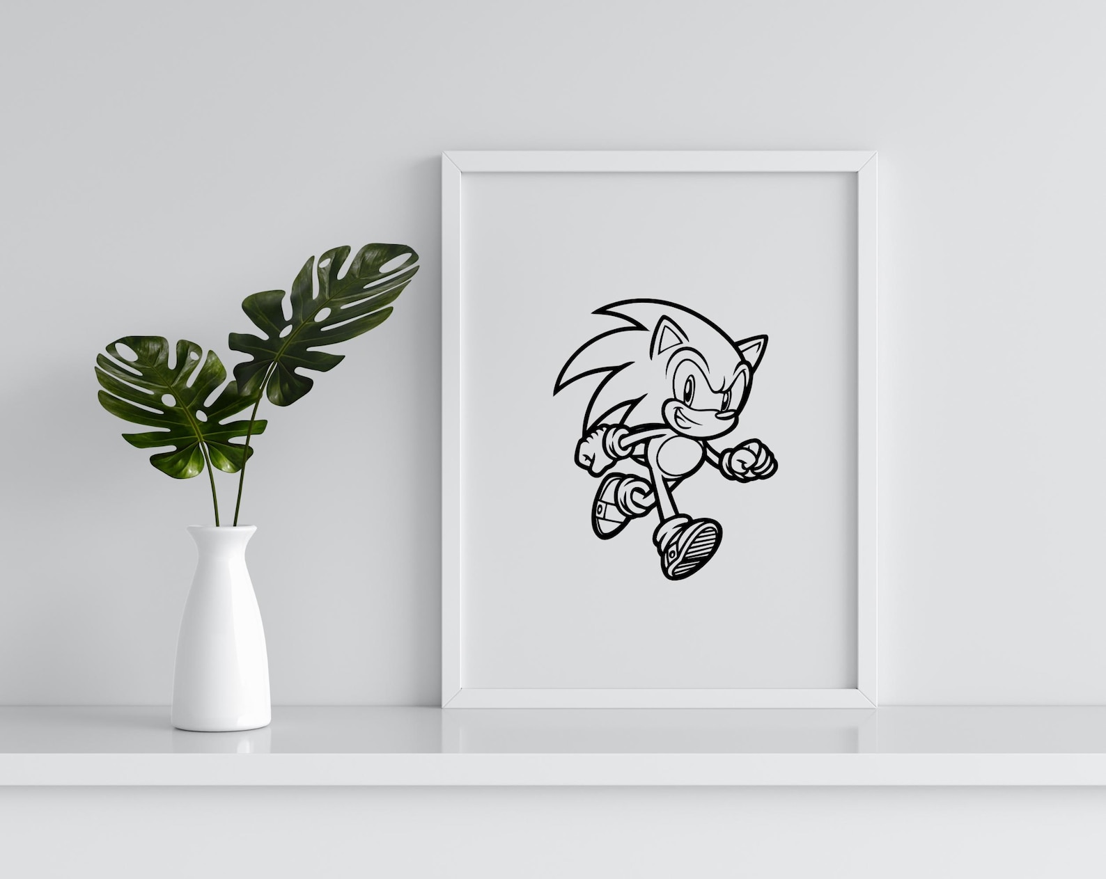 Sonic Outline Svg, Sonic Outline Png, Sonic Svg, Sonic the Hedgehog Svg ...