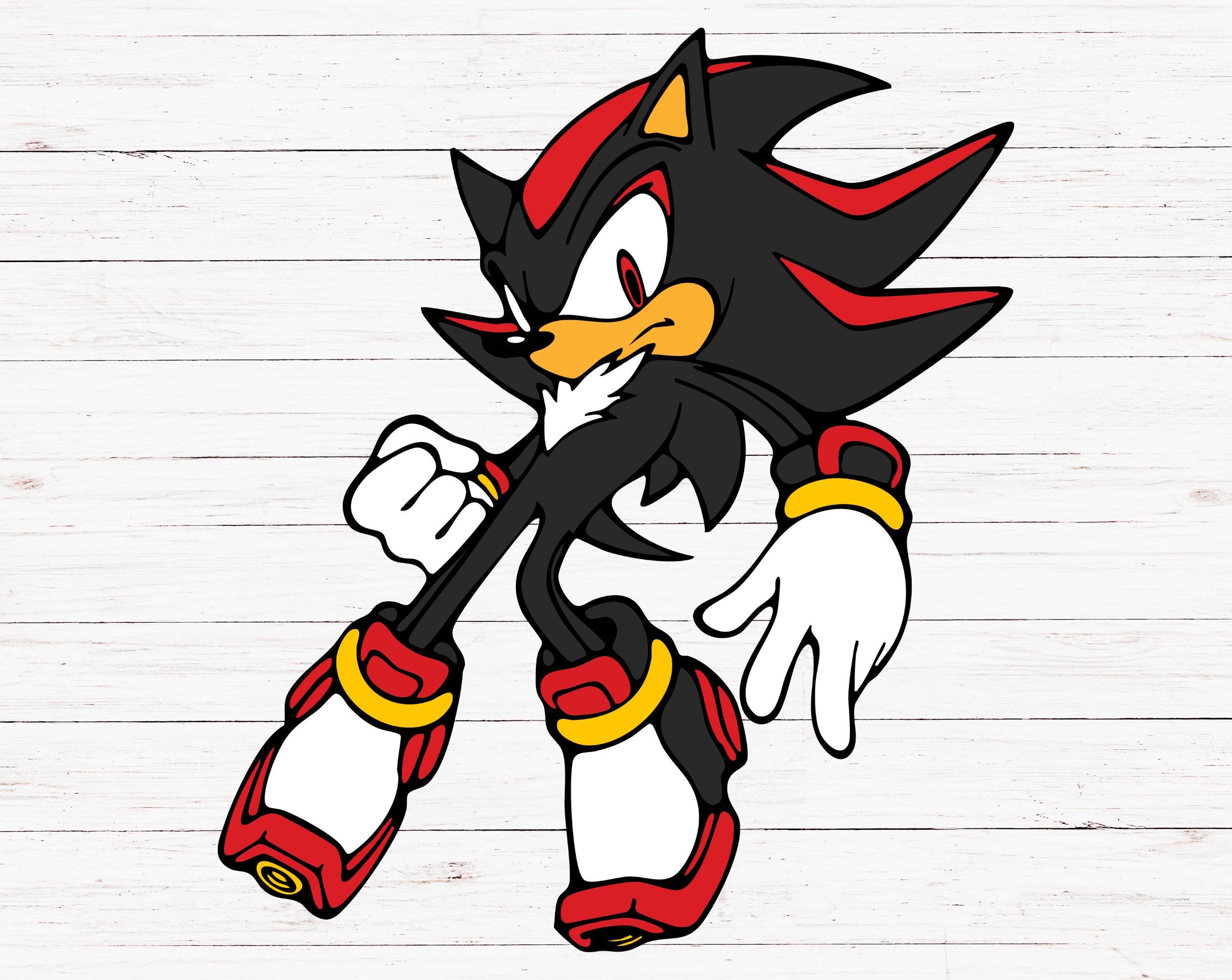 Shadow the Hedgehog SVG,PNG | Detailed Gaming Character Design | Cricut ...