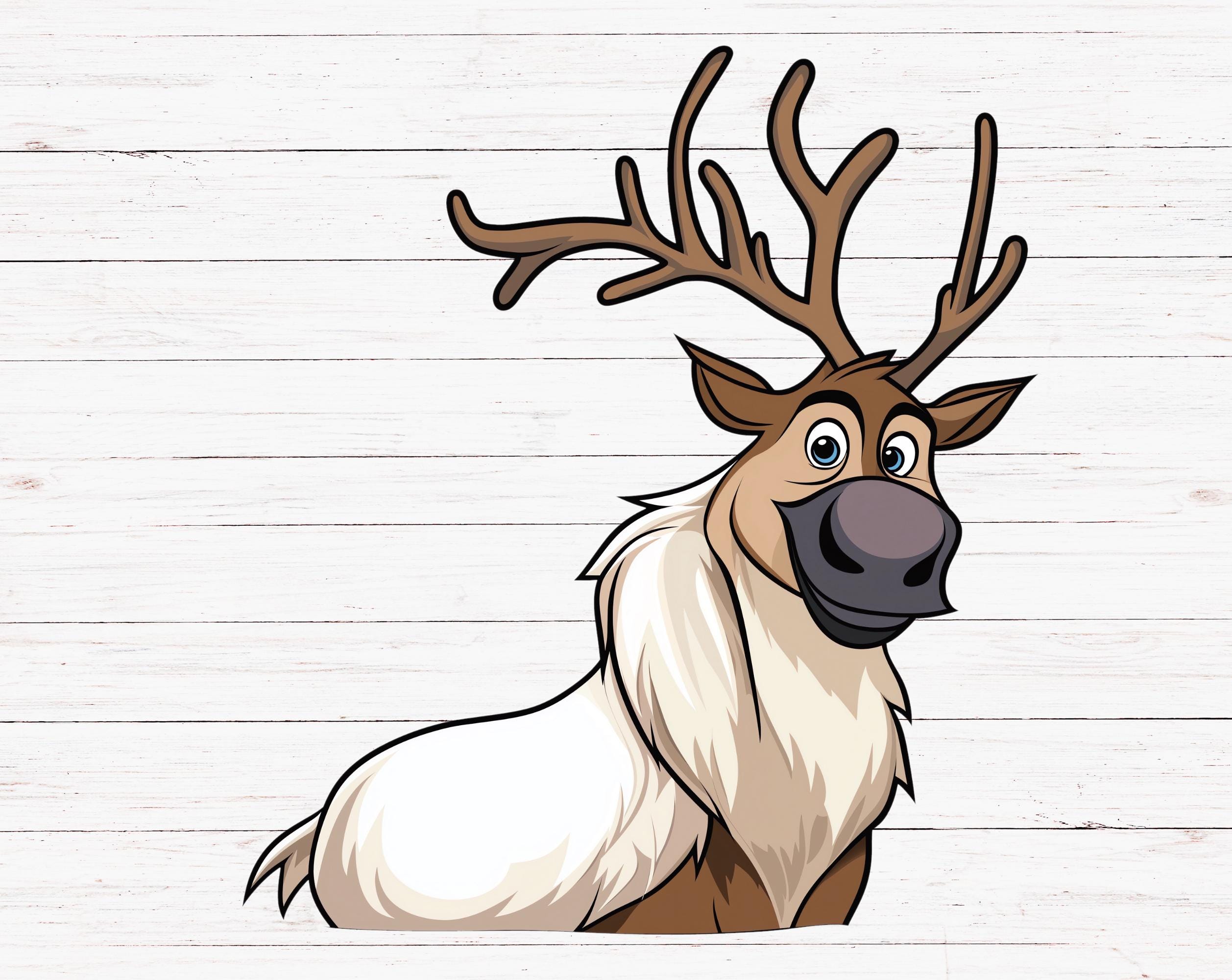 Sven Png, Cartoon Style Sven Clipart, Frozen Sven Png, Frozen Clipart ...