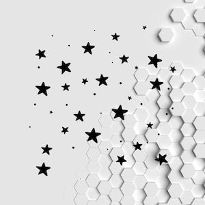 Bright Star SVG, PNG Colorful Starry Clipart for Party Invitations ...