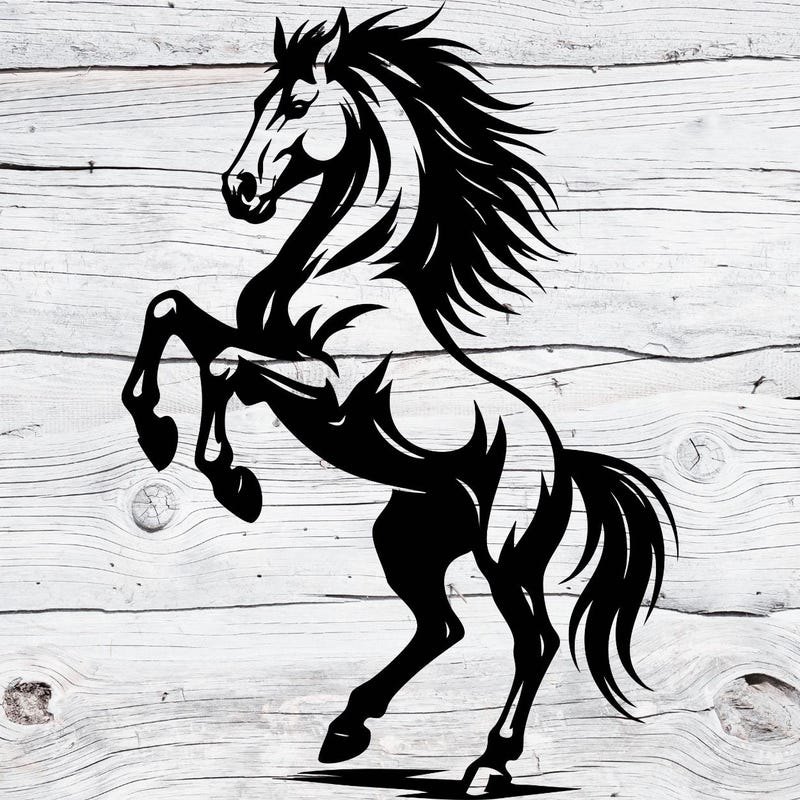 Dxf File Cowboy Horse - Etsy
