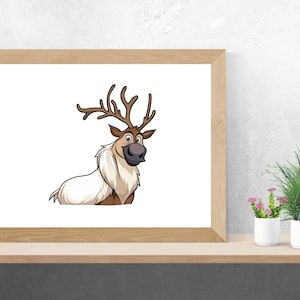 Sven Png, Cartoon Style Sven Clipart, Frozen Sven Png, Frozen Clipart ...