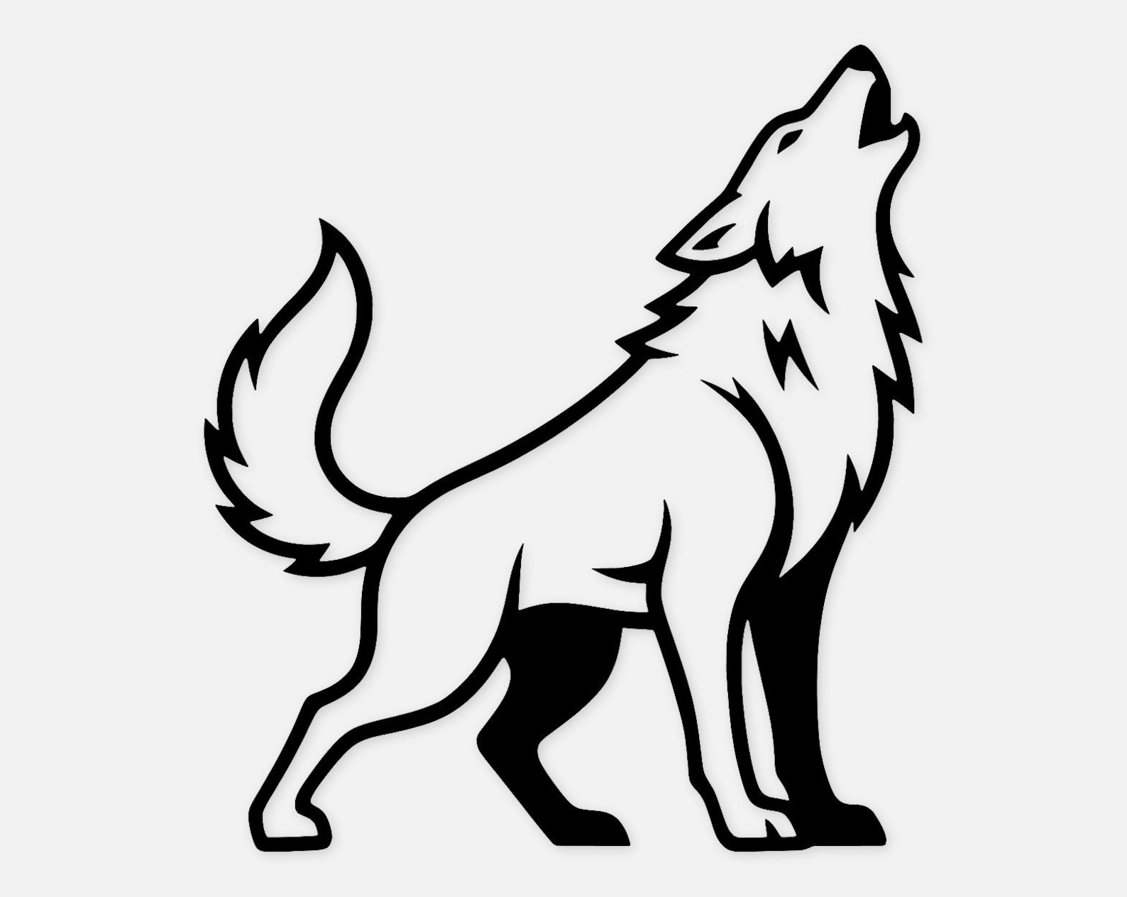 Sleek Wolf Howling Svg Png: Cut Ready Digital Design for Cricut ...