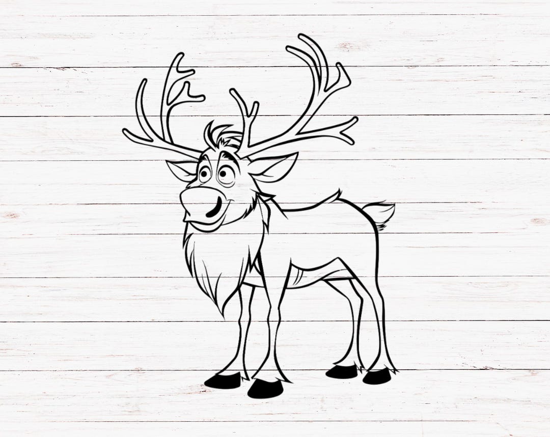 Sven Svg, Sven Outline, Frozen Sven Svg, Layered Frozen Sven Svg ...