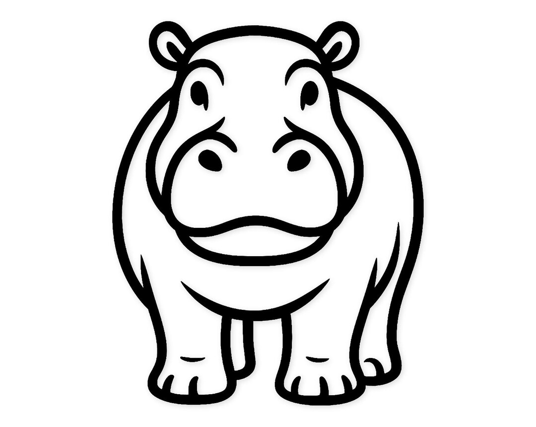 Hippo Svg Png: Cut Ready Digital Design for Cricut Silhouette - Etsy