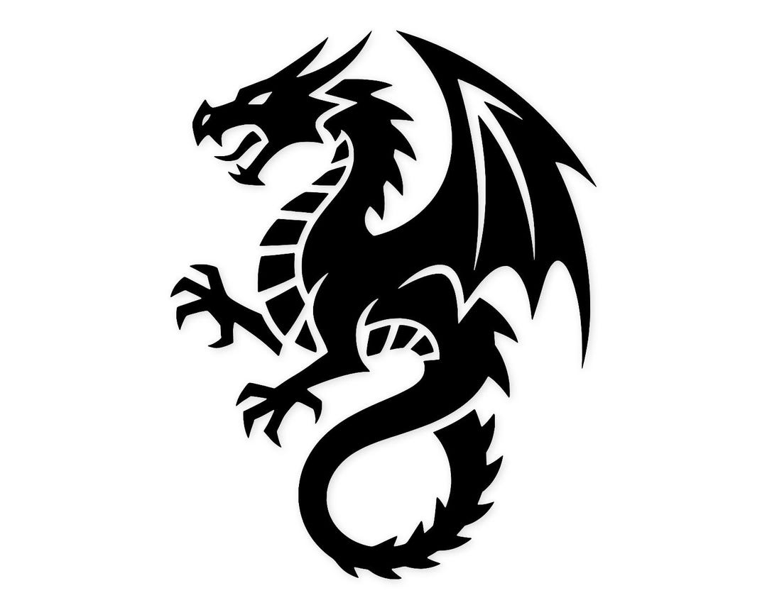 Heraldic Dragon Crest Svg Png: Bold Cut File for Invitations - Etsy