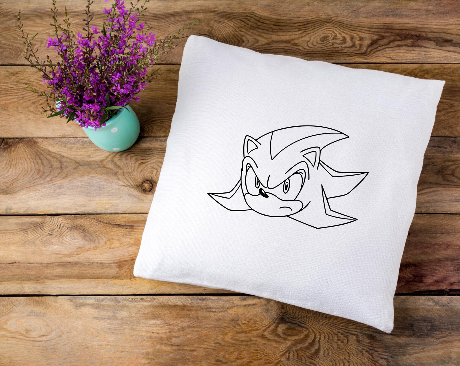 Shadow the Hedgehog Outline SVG & PNG | Gaming Character Silhouette ...