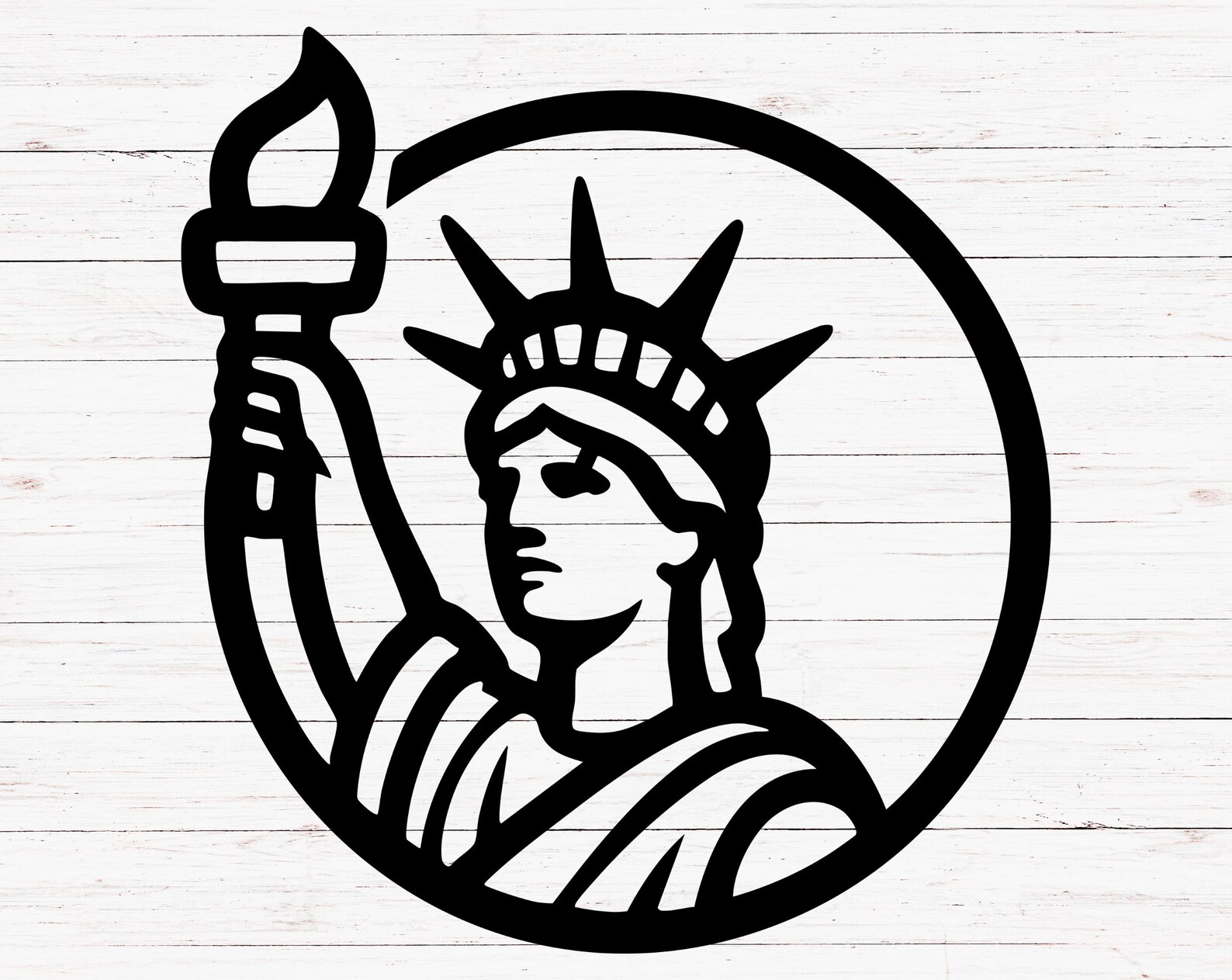 Statue of Liberty SVG PNG, Freedom Symbol Clipart, USA Patriotic Design ...