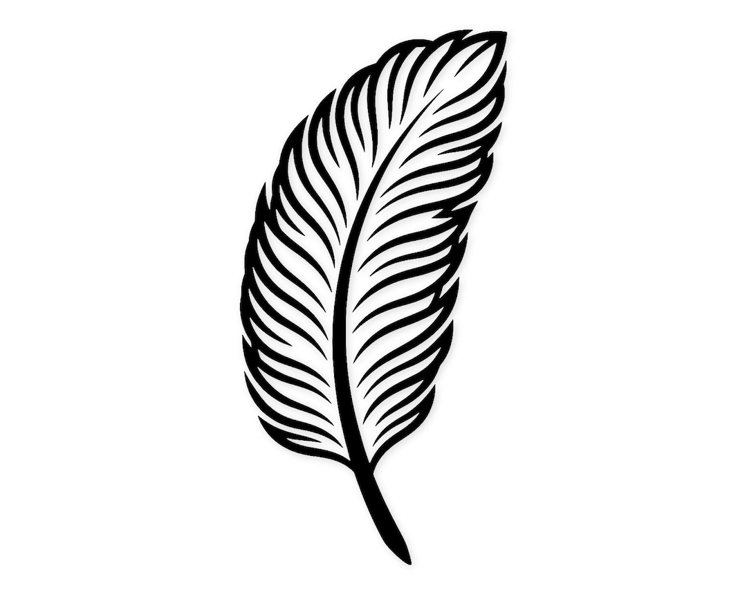 Elegant Feather Plume Svg Png: Cut Ready Digital Design for Cricut ...