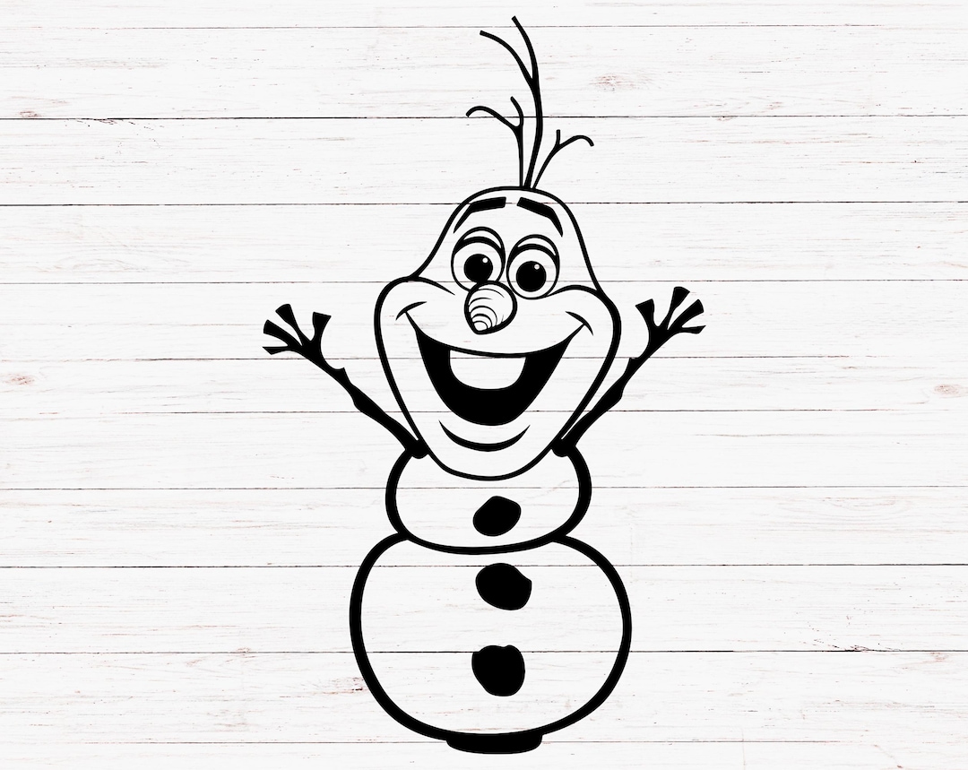 Olaf Svg, Frozen Olaf Outline Svg, Layered Frozen Olaf Svg, Frozen Olaf ...