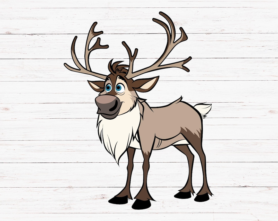Frozen Sven Svg, Layered Frozen Sven Svg, Frozen Sven Clipart Svg, Deer ...