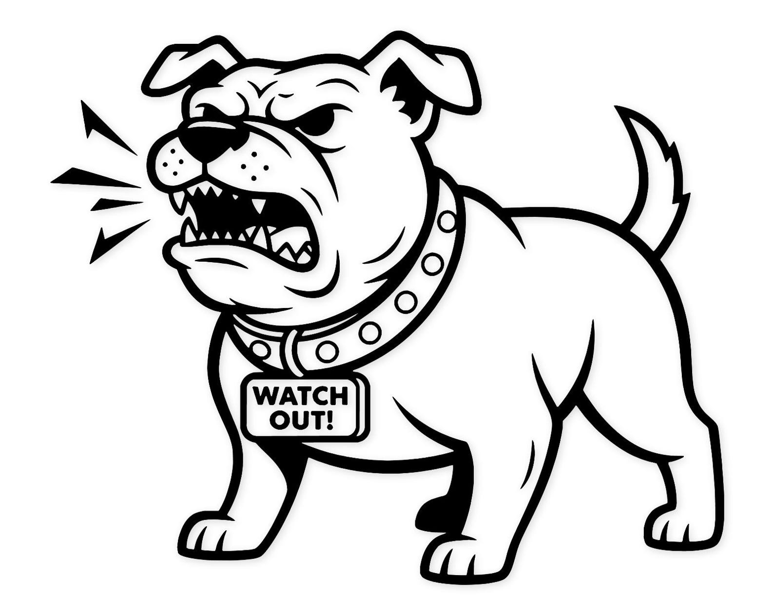 Angry Dog Scene Svg Png: Bold Cartoon Design for T-shirts - Etsy